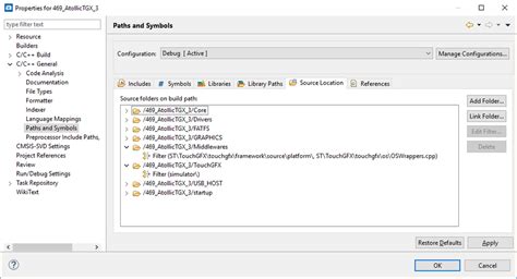 Solved Use Touchgfx 410 With Cubemx 52 And Atollic 93 Stmicroelectronics Community