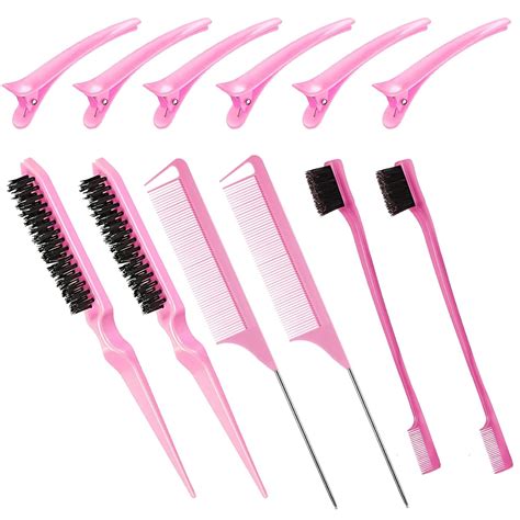 Goiple Hair Styling Brush Set 12 Pieces Nylon Teasing