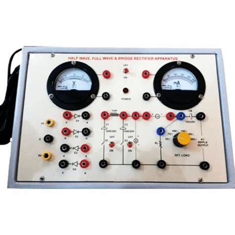 Single Phase Half Wave Full Wave And Bridge Rectifier Apparatus At Best