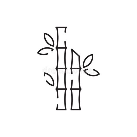 Tree Line Icon Naturally Beautiful Symbol Tree Vector Outline