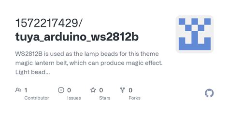 github 1572217429 tuya arduino ws2812b ws2812b is used as the lamp