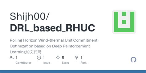 Github Shijh00 Drl Based Rhuc Rolling Horizon Wind Thermal Unit Commitment Optimization Based
