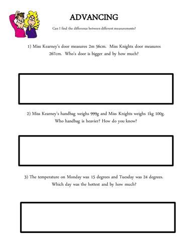Advancing And Deep Measures Tasks Year 2 Mastery In Maths Teaching