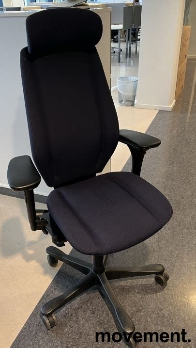 Solgtkontorstol Kinnarps 9000 Serie Imørkt Blått Med Nakkepute Gel