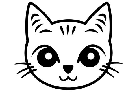 Coloring Page Cat Outline
