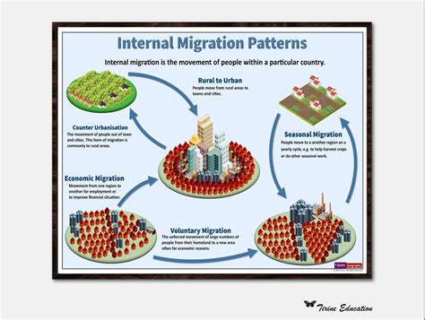 Internal Migration Poster High School Geography Population Studies Demographics Educational Internal Migration Poster High School Geography Population Studies Demographics Educational