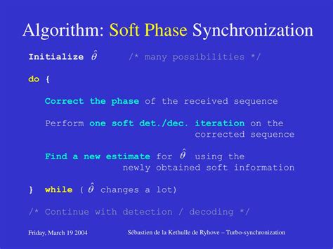 Ppt Turbo Synchronization Powerpoint Presentation Free Download Id