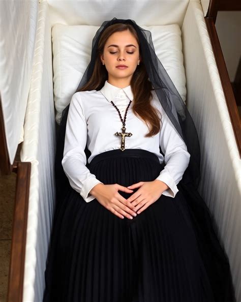 A Deceased Young Postulate Nun Lying In Repose By Greyhound680 On
