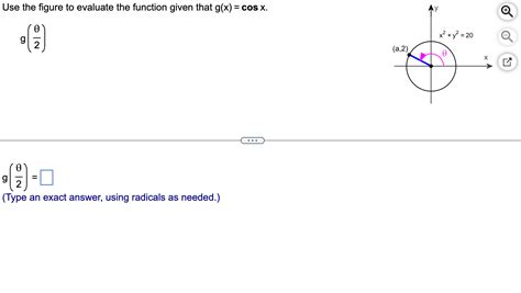 Solved Use The Figure To Evaluate The Function Given That Chegg