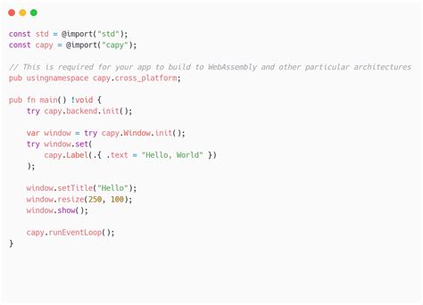 capy ui cross platform gui toolkit