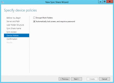 Set Up A Work Folders Sync Share On Windows Server 2012 R2