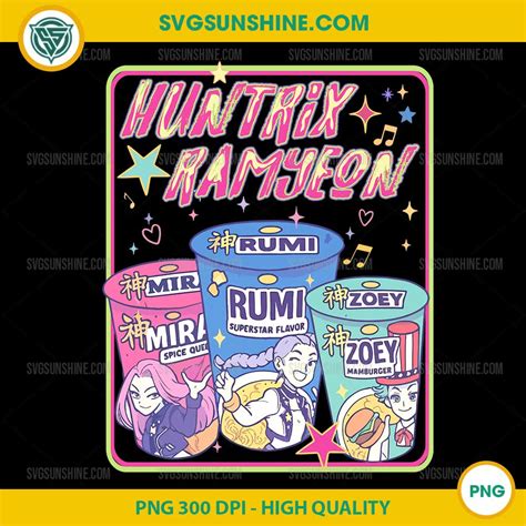 Huntrix Cartoon Drawing