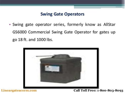 Linear Osco Swing Gate Operator Lineargateaccess