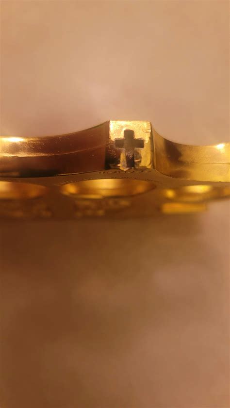 Constantine Brass Knuckles Holy Spiritus Paperweight Gold Slash2gash
