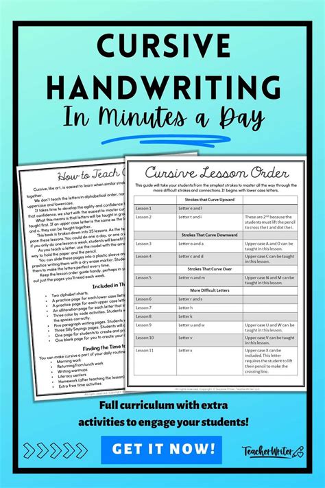 Teach Cursive Writing In Minutes A Day With This Strategy
