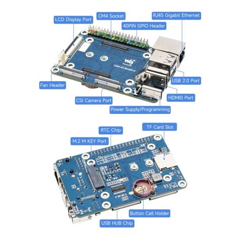 Buy Waveshare Mini Base Board C Designed For Raspberry Pi Compute Module 4 Online In India At