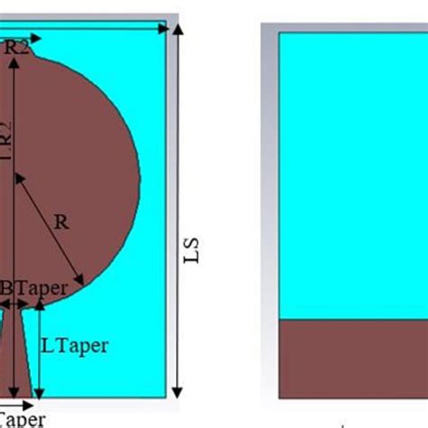 single element uwb antenna geometry download scientific diagram