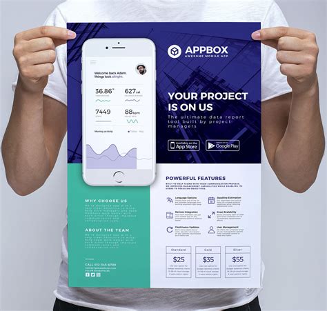 Mobile App Poster Template Psd Ai And Vector Brandpacks