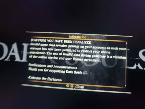 Invalid Game Data Rdarksouls3