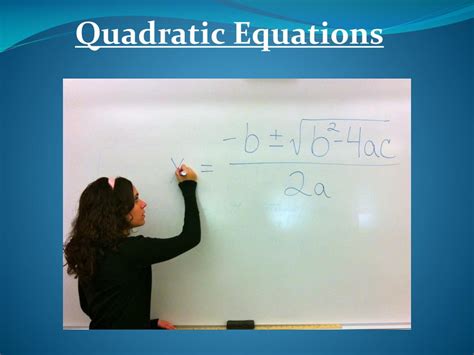 PPT Quadratic Equations PowerPoint Presentation Free Download ID