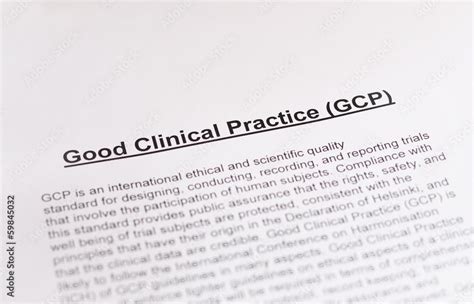 Good Clinical Practice GCP Stock Photo Adobe Stock