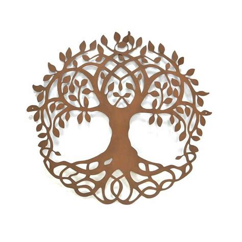 Rustic Tree Of Life Circular Wall Art 99cm