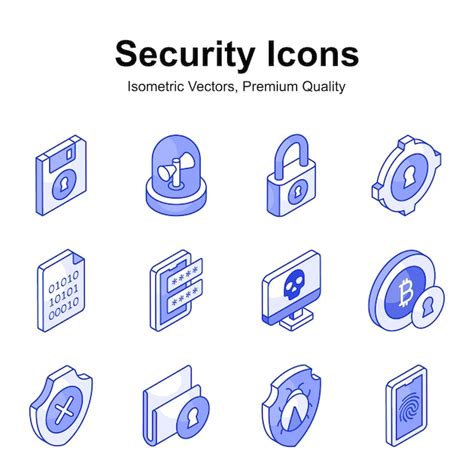 Premium Vector Get This Visually Appealing Security Icons In