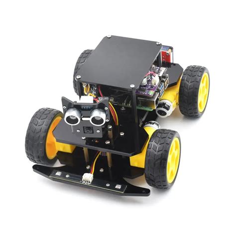 Adeept 4wd Smart Car Kit For Raspberry Pi 5 4b 3b 3b W O Rpi Robotshop