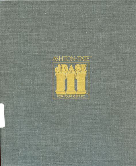 Dbase Iii Version Software Computing History