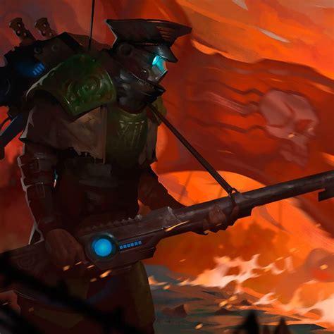 Soldier Alexey Kruglov Warhammer 40k Artwork Alien Concept Art