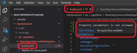 Azure Devops Visual Studio Code Showing Error Property Stages Is Not Allowed Property