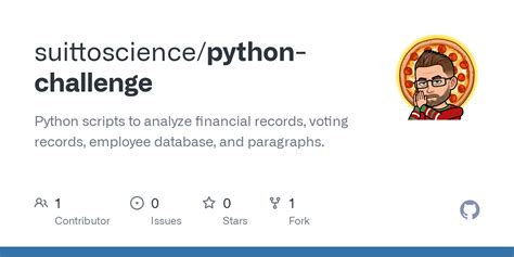 Github Suittosciencepython Challenge Python Scripts To Analyze Financial Records Voting