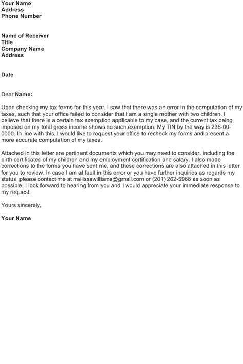 Correction Letter Sample Download FREE Business Letter Templates Forms Menus Certificates