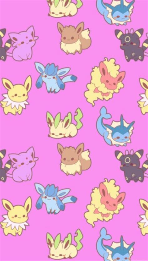 Kawaii Eevee Evouloution Wallpaper Uwu Kawaii Amino Amino