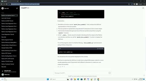 python love symbol code youtube