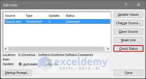 Fixed Excel Links Not Updating Unless Source Is Open