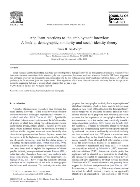 applicant reactions to the employment interview a look at demographic