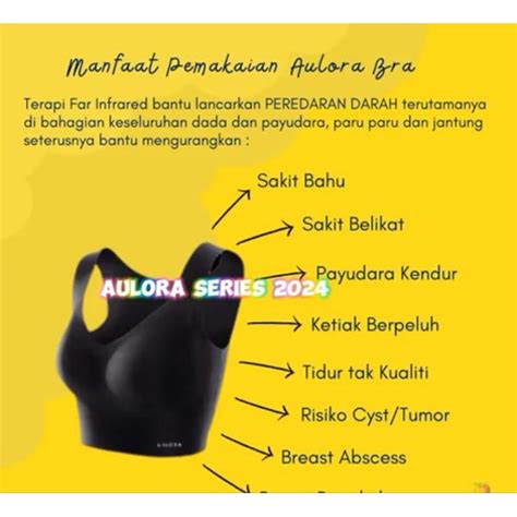 Jual Aulora Seamless Bra Kesehatan Tanpa Kawat Hitam Shopee Indonesia