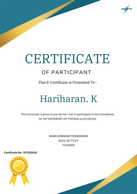 Iot Innovation Certifiedprofessional Continuouslearning Hariharan