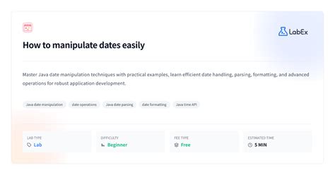 How To Manipulate Dates Easily Labex