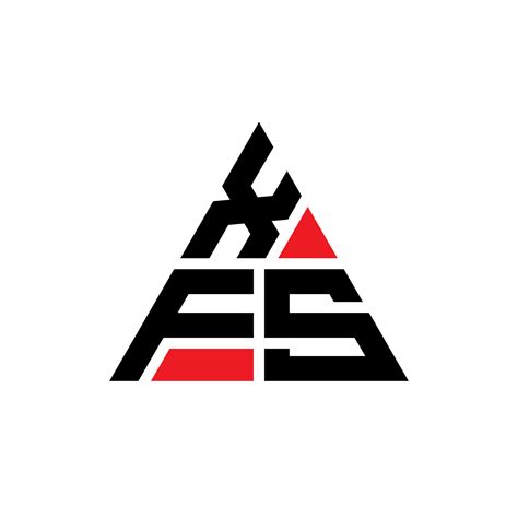 Xfs Triangle Letter Logo Design With Triangle Shape Xfs Triangle Logo