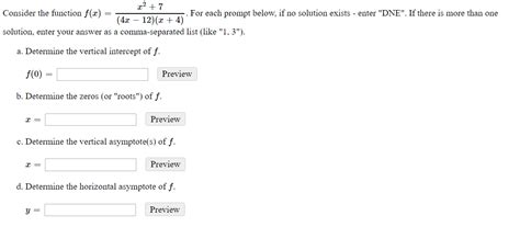 Solved 2 7 Consider The Function Fx For Each Prompt
