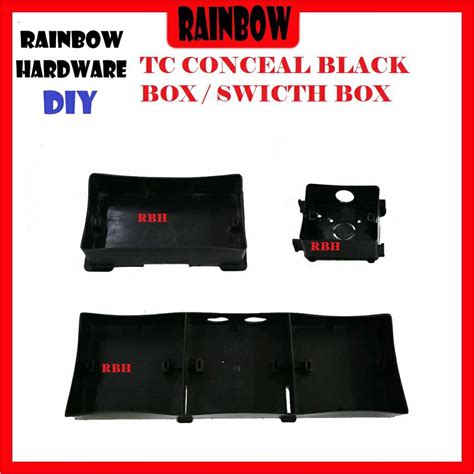 Tc Electrical Conseal Joint Black Base Swicth Socket Base 3x3 3x6
