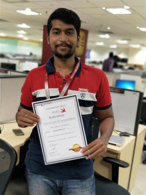 Guna Pandian M On Linkedin On Winning Conquer Swift 2017 Codeathon