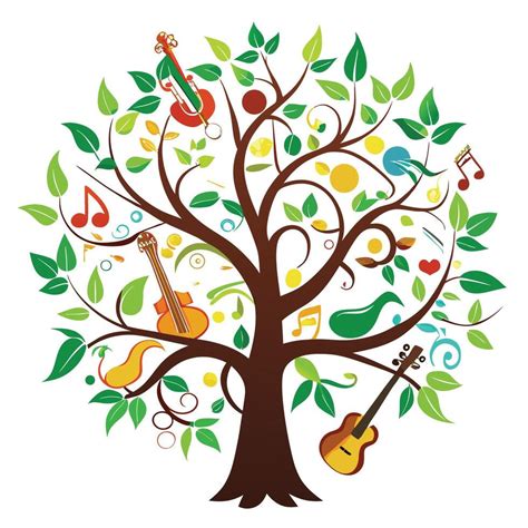 Musical Tree Creative Music Art 60317741 Vector Art At Vecteezy