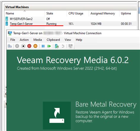 Veeam 6 Fails To Restore To Hyper V Gen 2 Mcb Systems