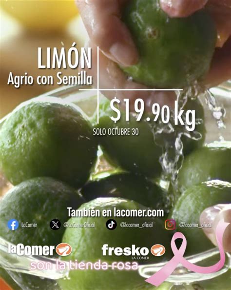 Miércoles De Plaza La Comer 30 De Octubre Frutas Y Verduras Con Descuento