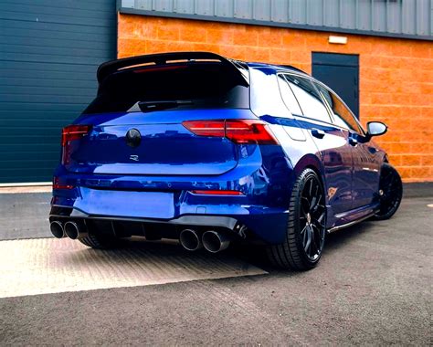 Vw Golf R Gti Gtd Mk8 Spoiler Gloss Black Cs Clubsport Style Carbon Accents