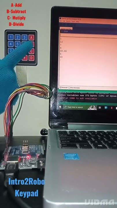 Calculator Using Keypad Arduinoproject Youtube