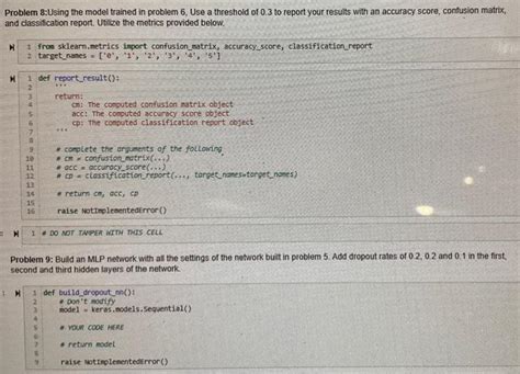 Solved Problem Using The Model Trained In Problem Use Chegg